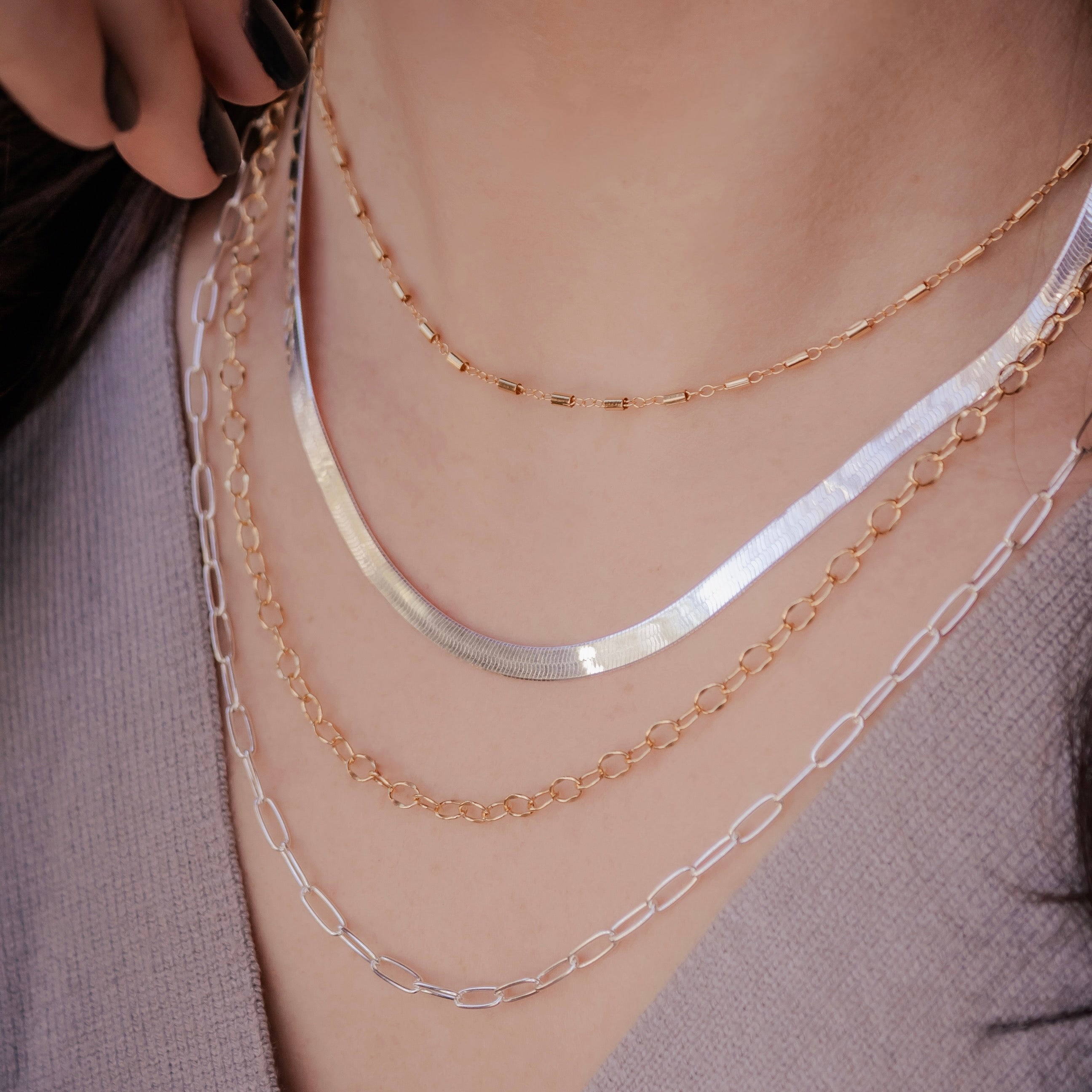 Tube Chain - Open Fire Jewellery